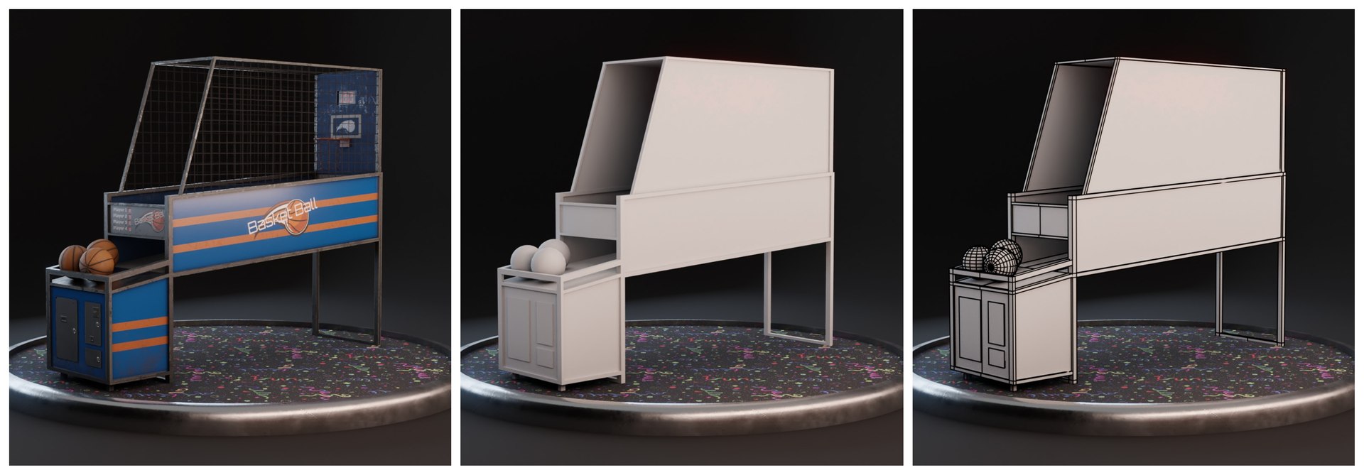3D Arcade Room Props package - Game Ready Lowpoly PBR - TurboSquid 1928366