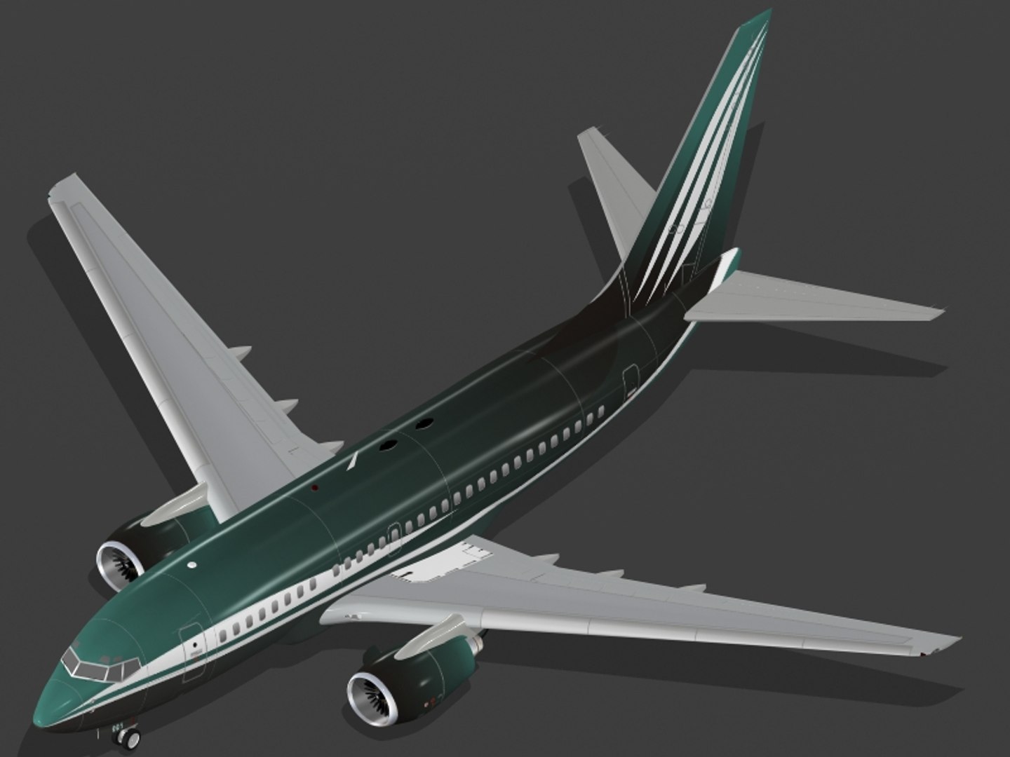 boeing 737-600 private livery 3d model