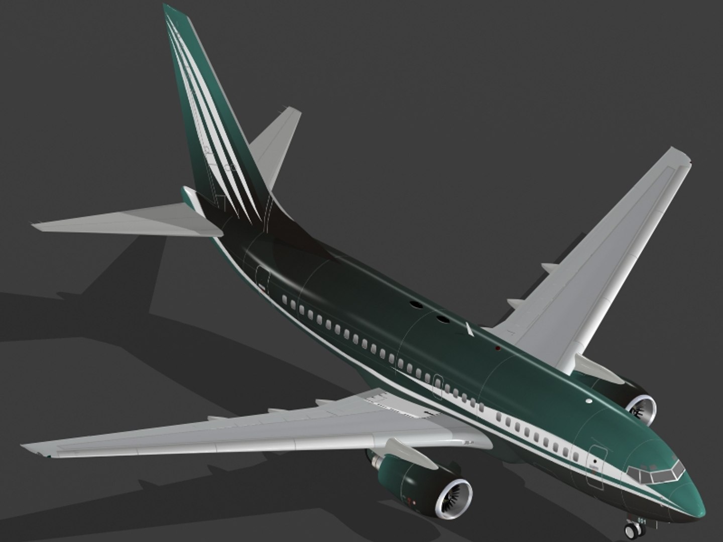 boeing 737-600 private livery 3d model