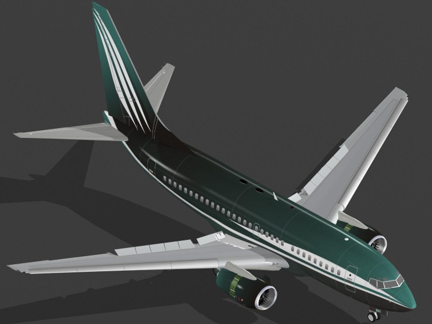 boeing 737-600 private livery 3d model