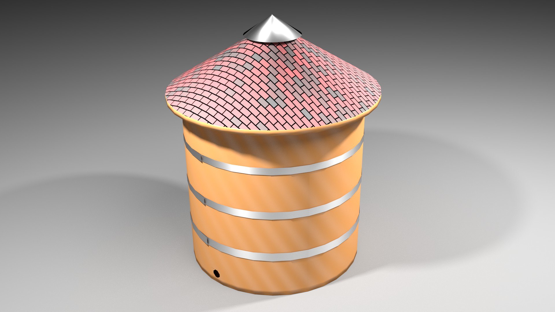 Wooden Water Tank 2 Model - TurboSquid 2026568