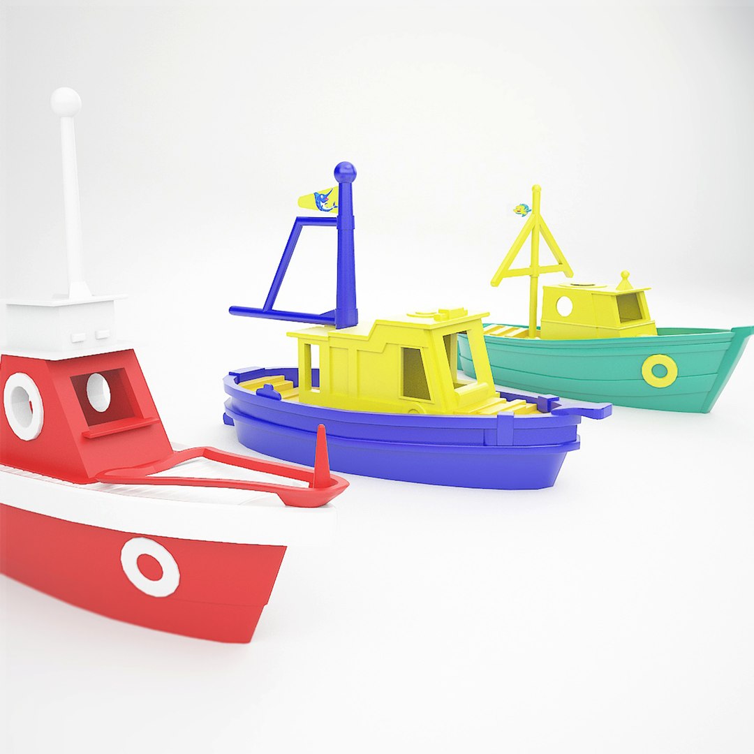 3D Toy Boats Model - TurboSquid 1312347