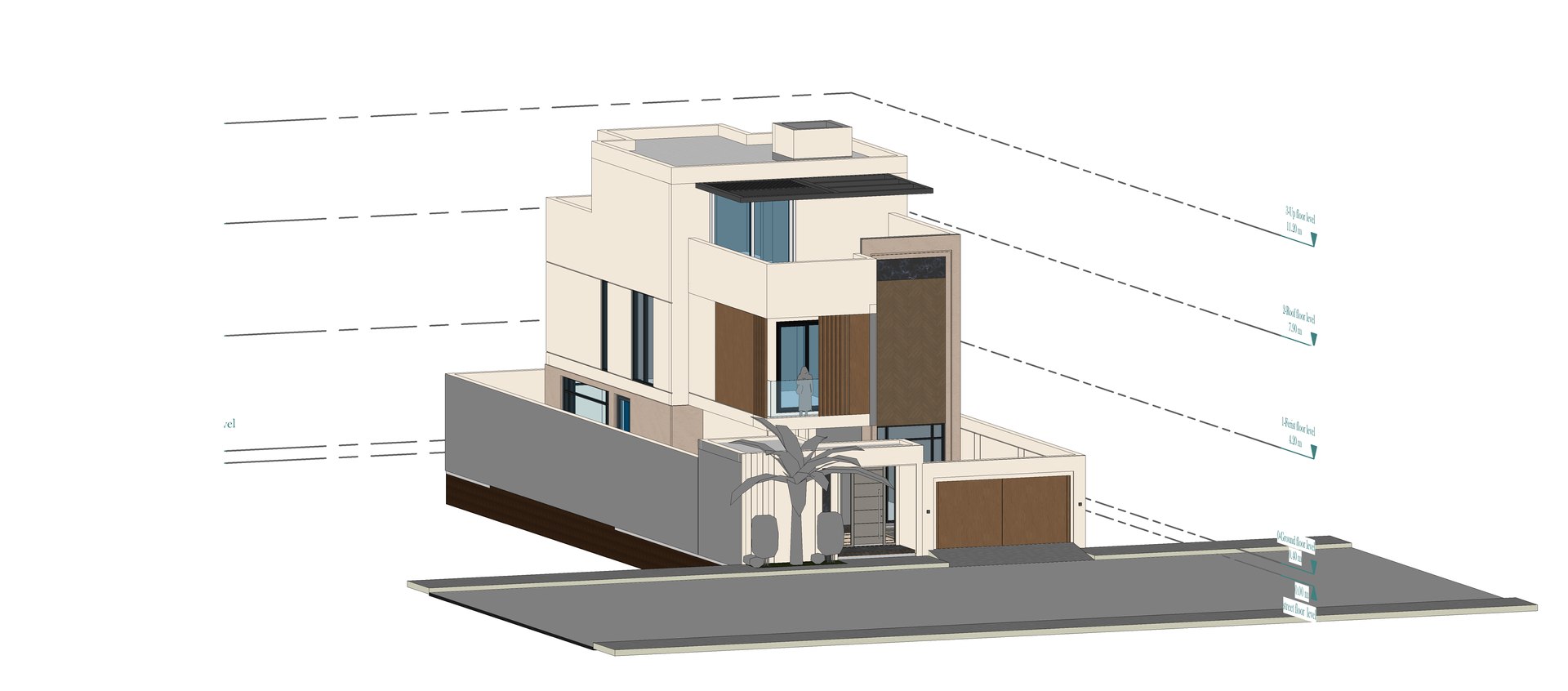 Rivet Modern Villa Project With Space Of 324 M 3D - TurboSquid 2379997