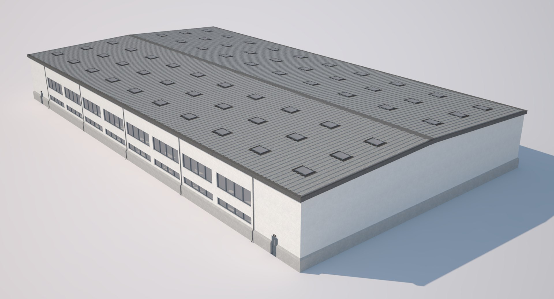 hangar warehouse 3d model