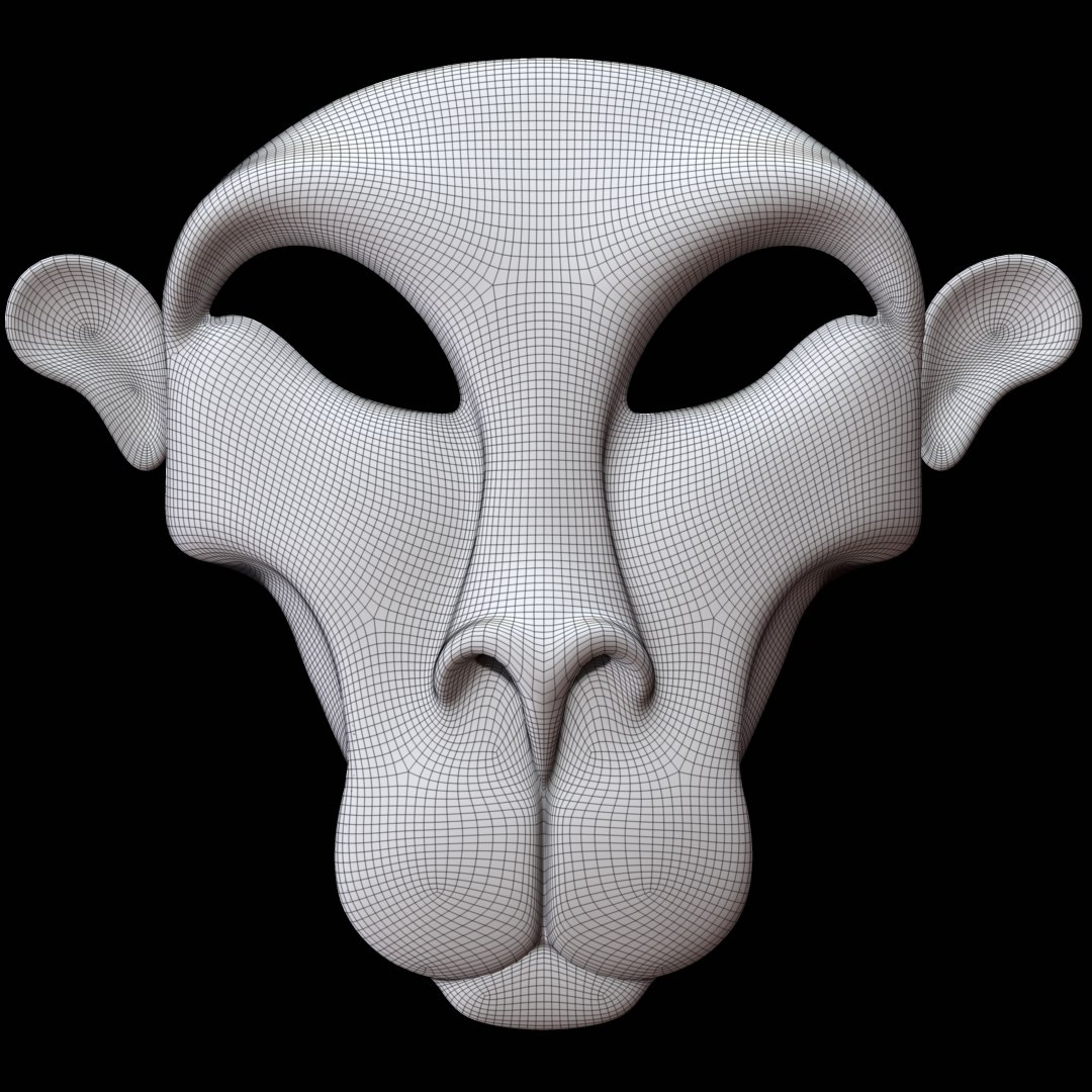 Monkey Mask 3D Model - TurboSquid 1287011
