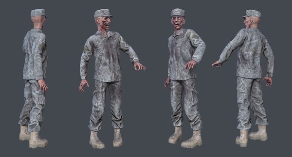 Ready zombie army 3D model - TurboSquid 1163058