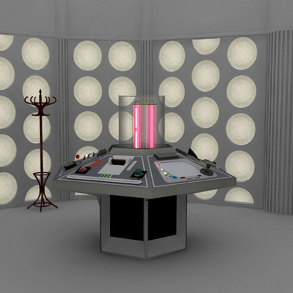 tardis console doctor 1982 3d model