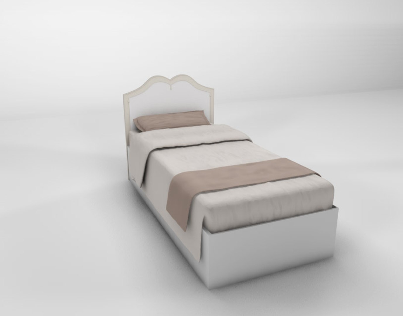 Single Bed 3d Model
