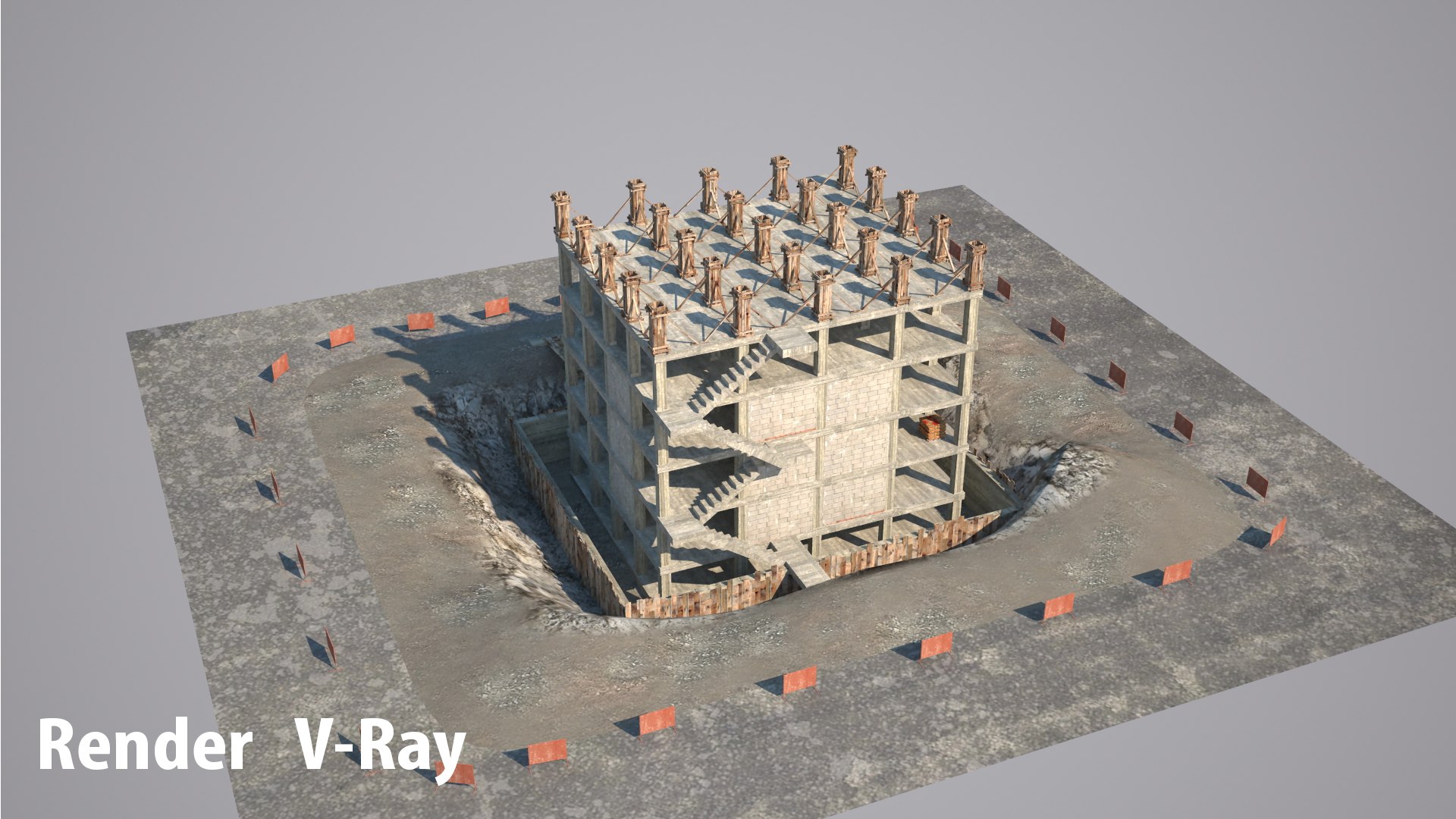Construction Site 3d Model