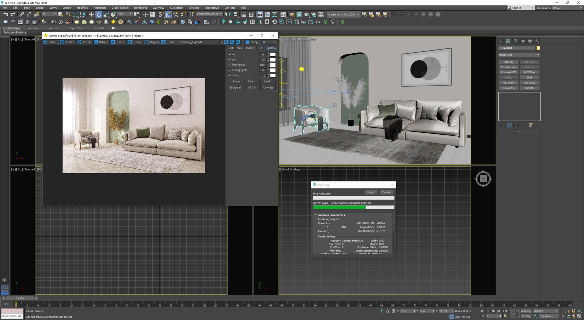 Livingroom Scene 05 3D - TurboSquid 2134945