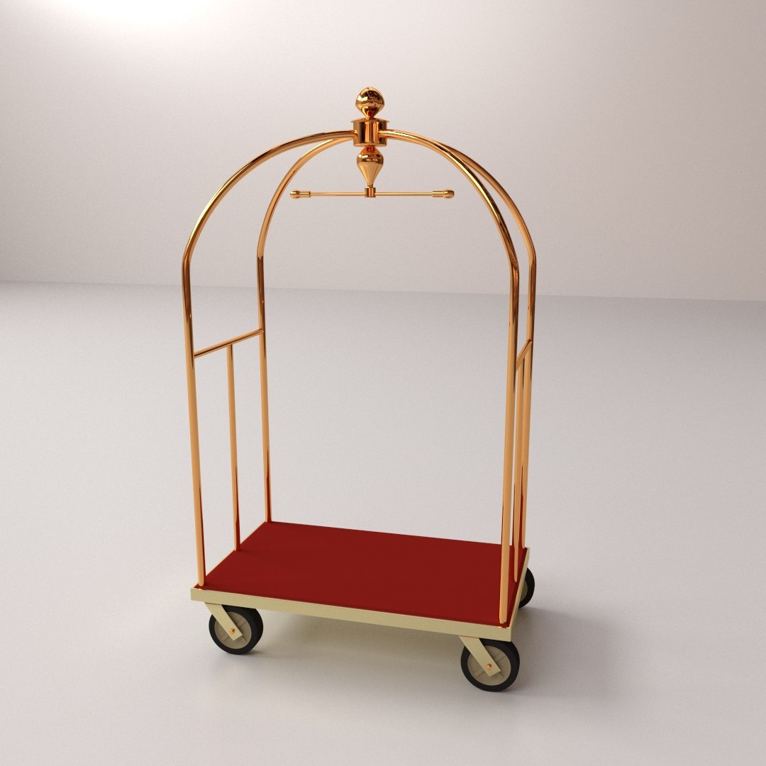 3d Hotel Luggage Cart