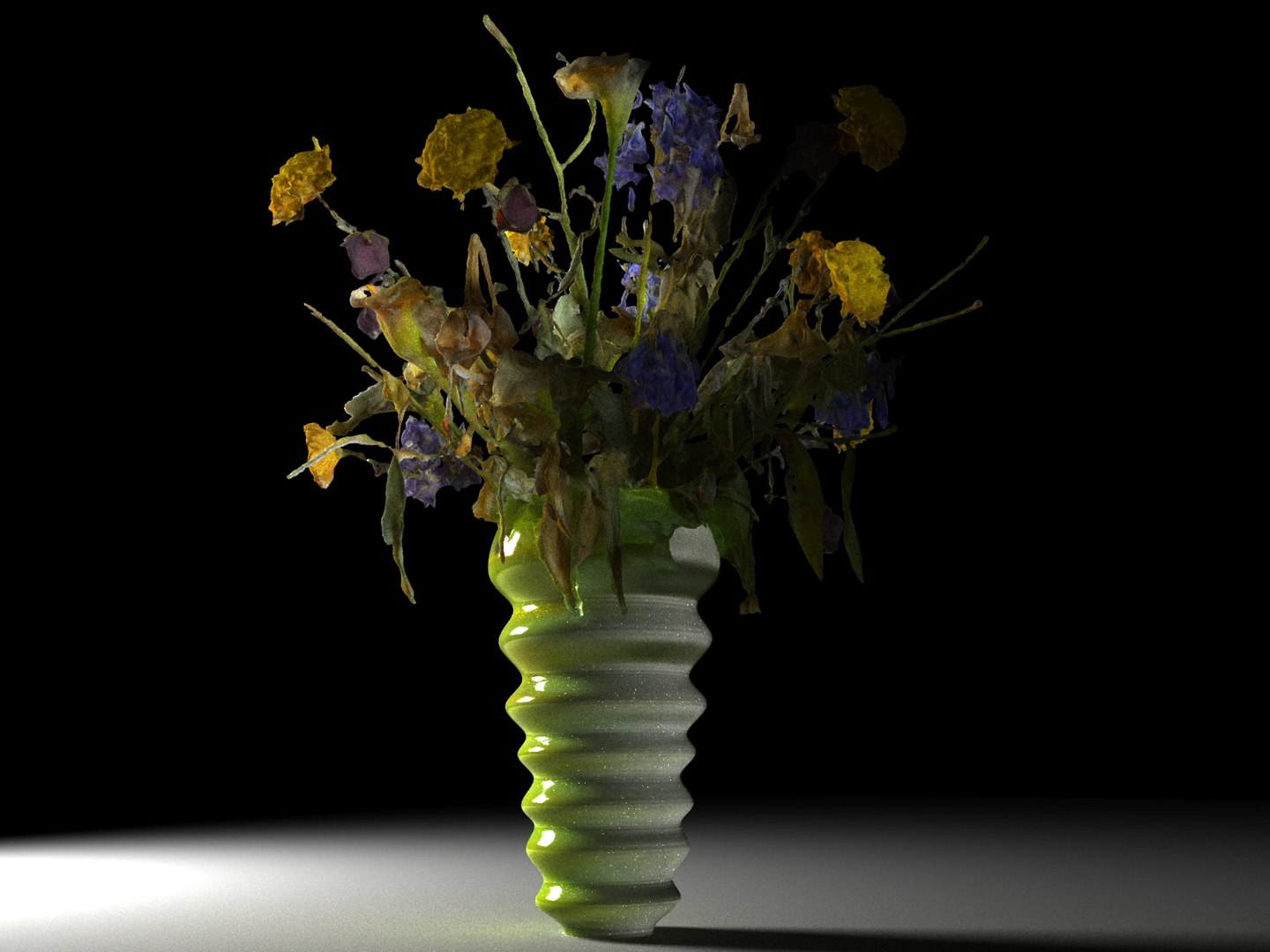 3D Dead Flower Scan Model - TurboSquid 1484161