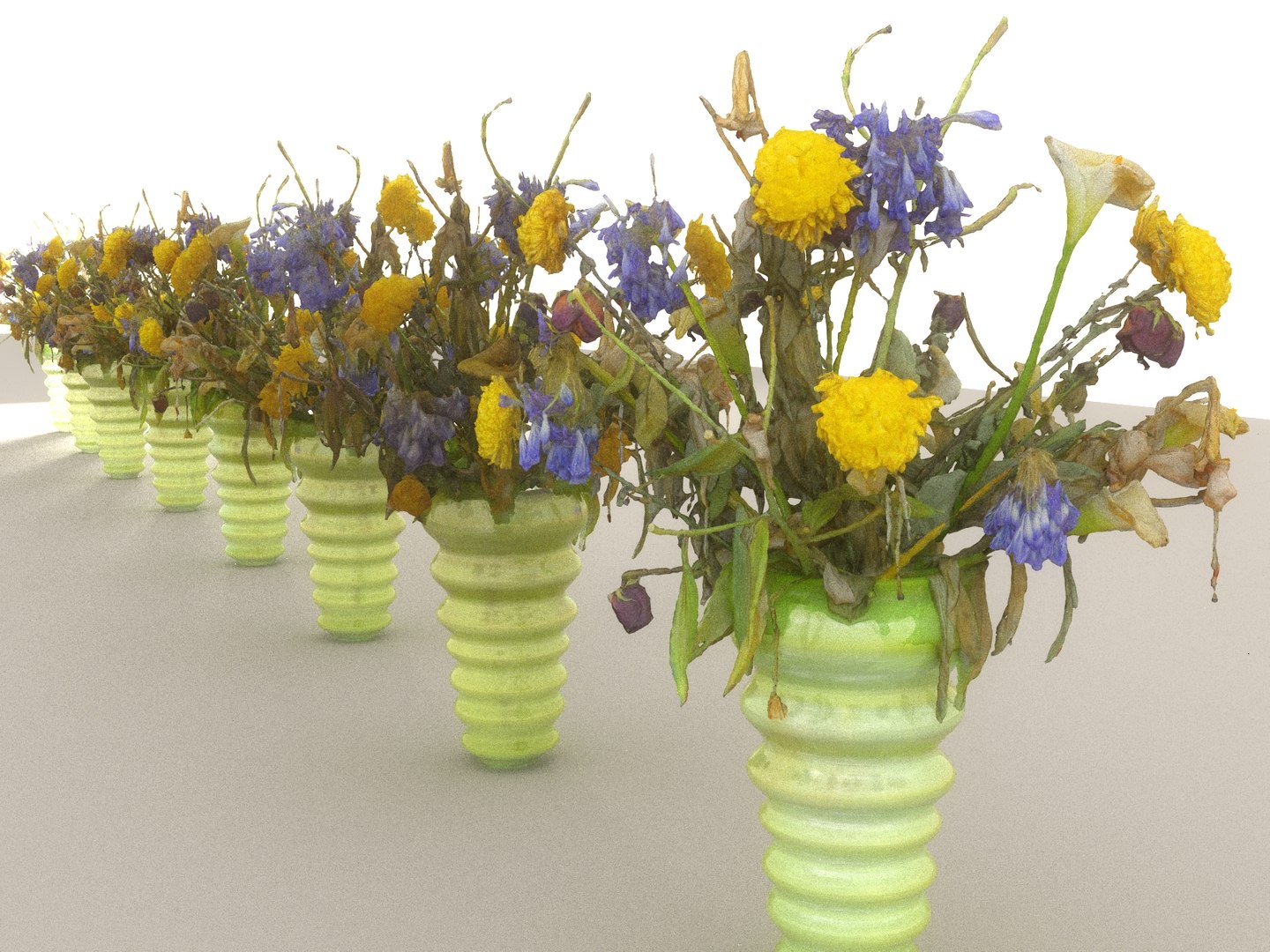 3D Dead Flower Scan Model - TurboSquid 1484161