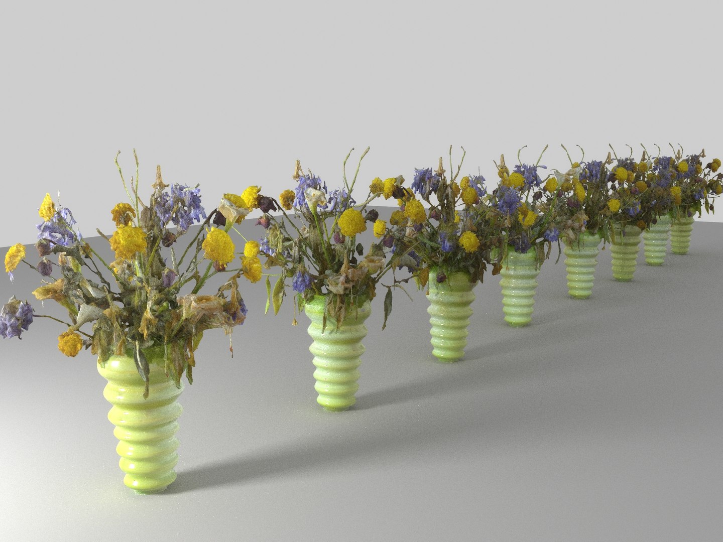 3D Dead Flower Scan Model - TurboSquid 1484161