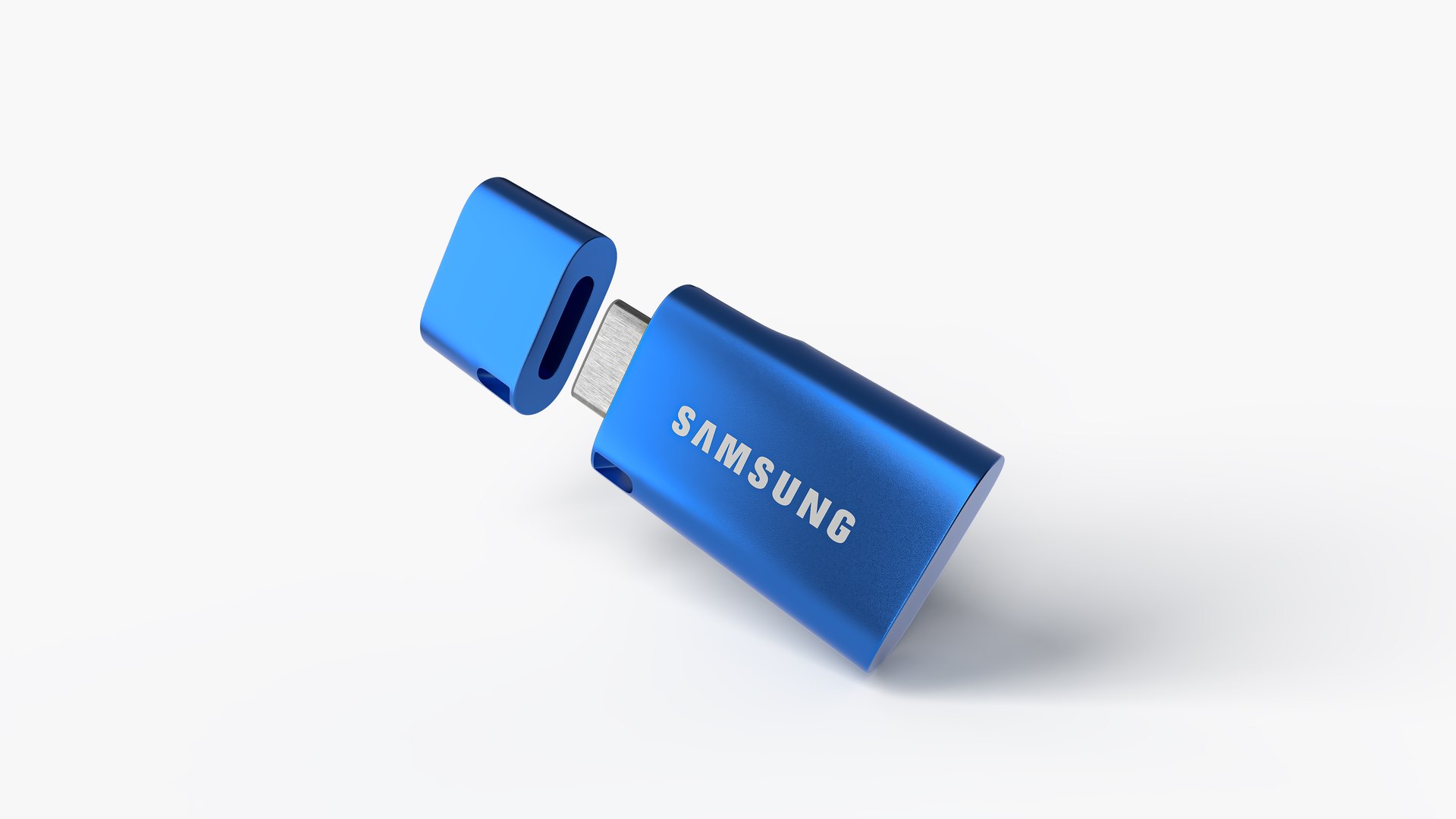 3D New Samsung Metallic Blue 520gb Pendrive Model Model - TurboSquid ...