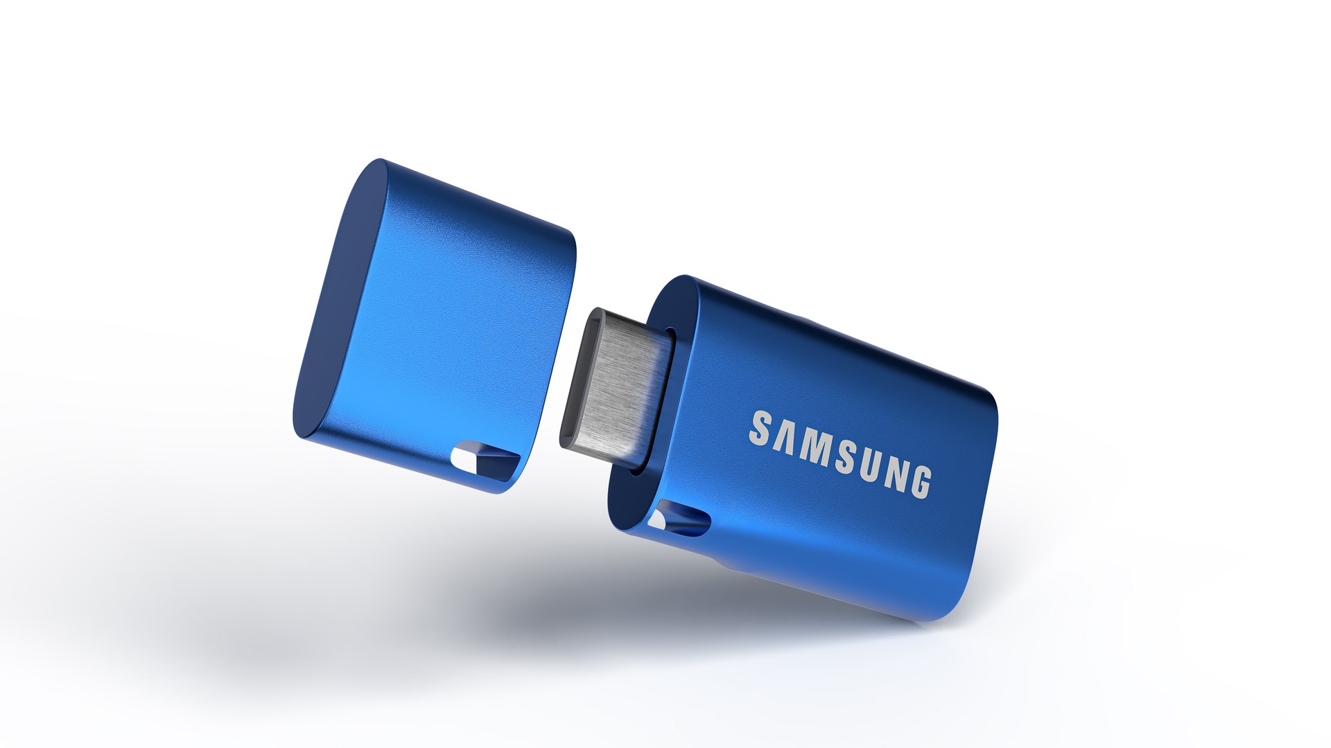 3D New Samsung Metallic Blue 520gb Pendrive Model Model - TurboSquid ...