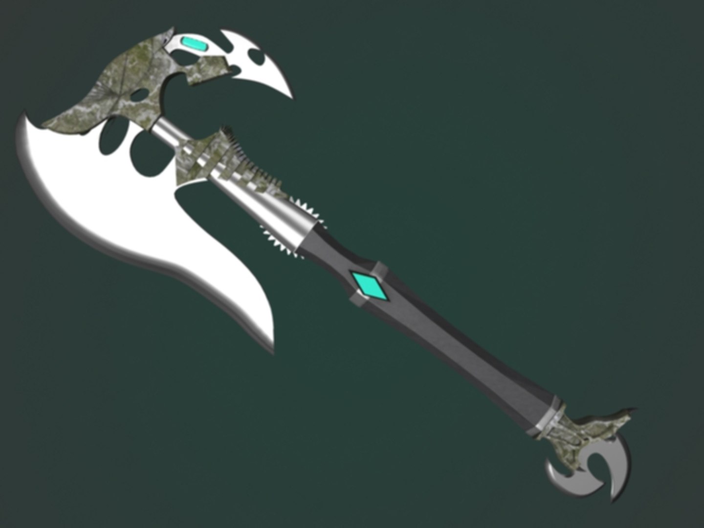 Free Max Model Fantasy Alien Axe