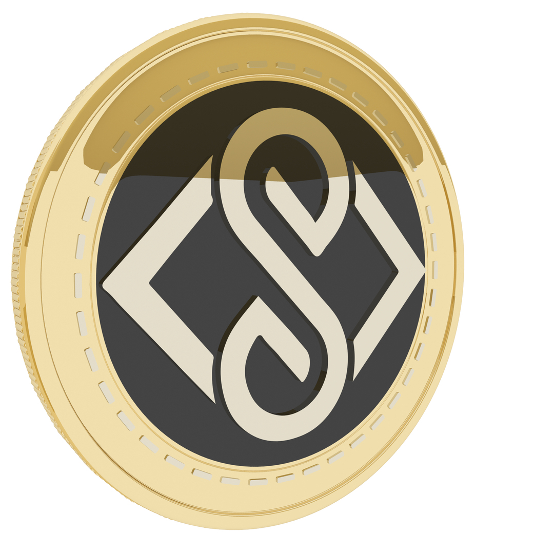 Everus Cryptocurrency Gold Coin 3D - TurboSquid 1856119