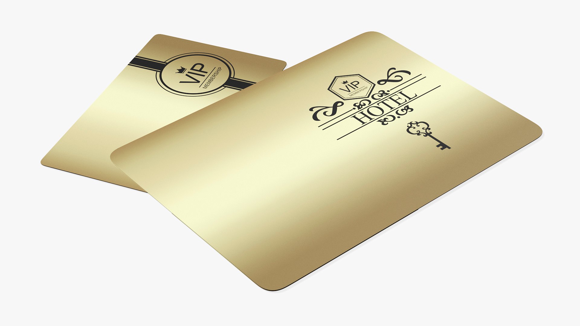Hotel Room Keycard Gold Open Model - TurboSquid 2273087