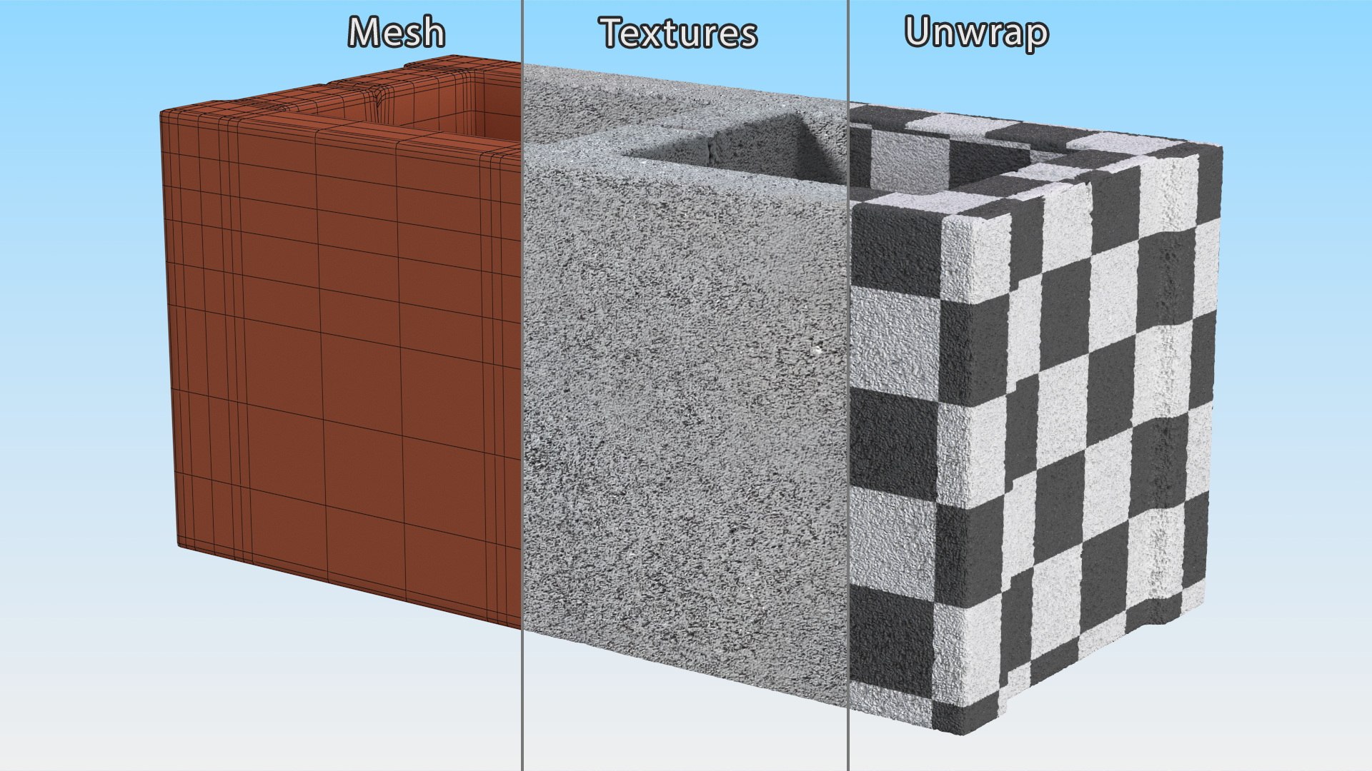 3D Realistic Cinder Block Model - TurboSquid 2201918
