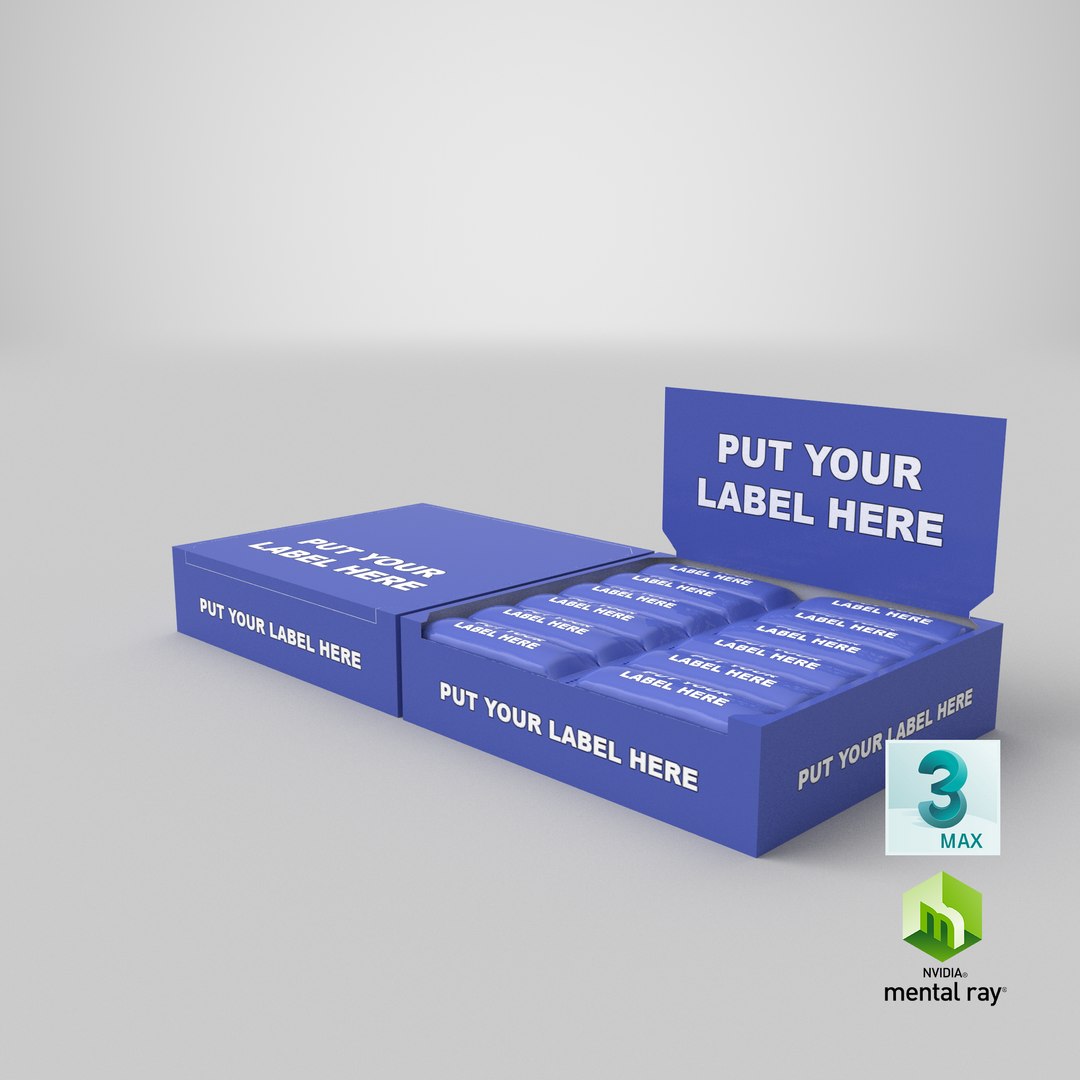 Candy Box Mockup 3D Model - TurboSquid 1691130