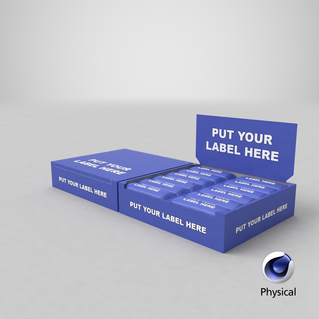 Candy Box Mockup 3D Model - TurboSquid 1691130