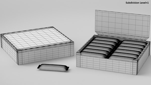 Candy box mockup 3D model - TurboSquid 1691130