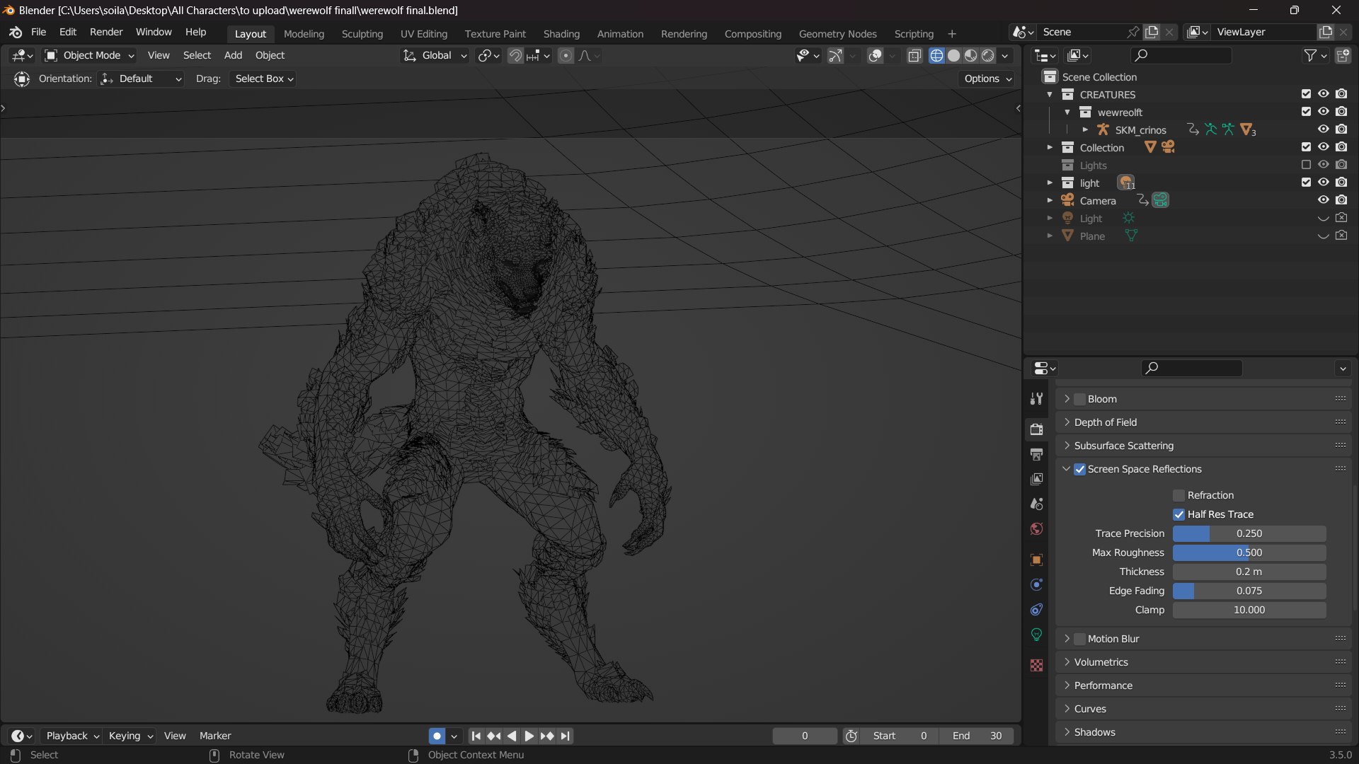 3D Werewolf - Rigged Photorealistic - TurboSquid 2071004