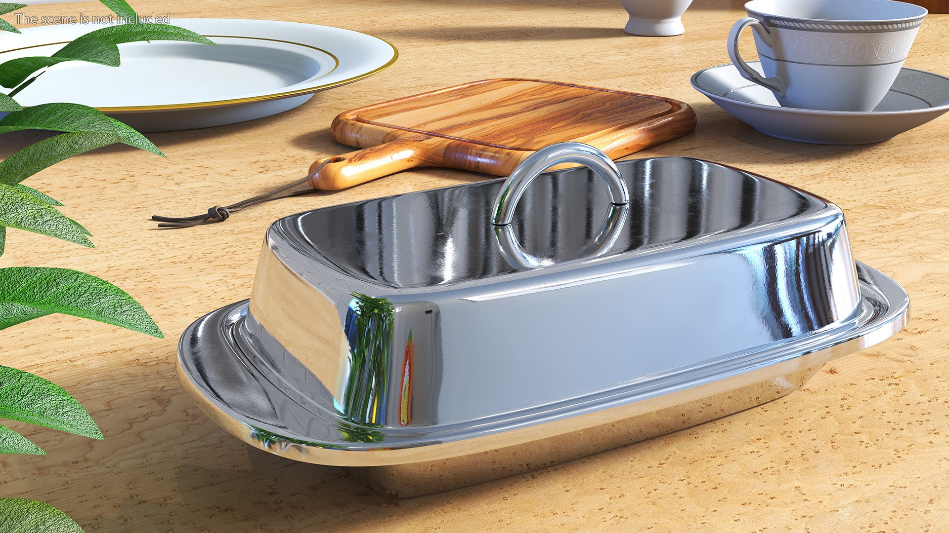 3D model Stainless Steel Butter Dish - TurboSquid 2148473