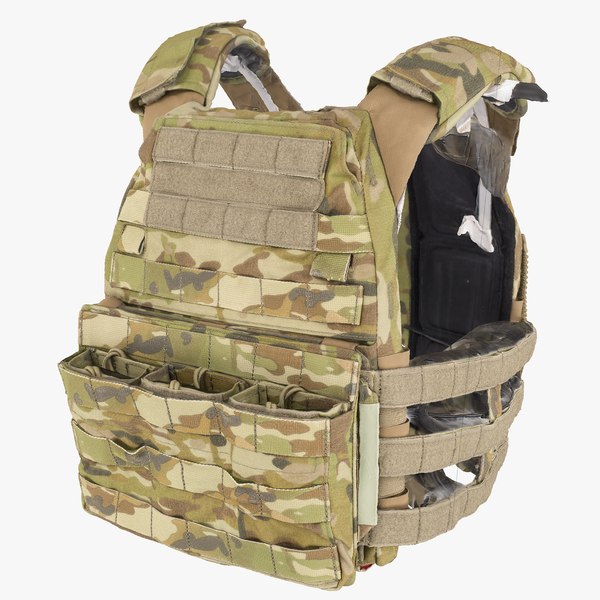 modelo 3d ADF Tiered Body Armour System TBAS Tier 5 Special Operations - TurboSquid 2061043