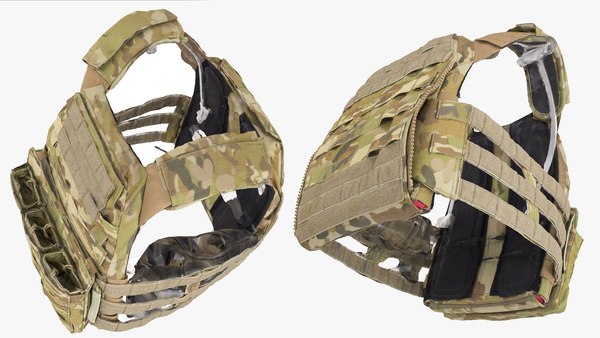 modelo 3d ADF Tiered Body Armour System TBAS Tier 5 Special Operations - TurboSquid 2061043