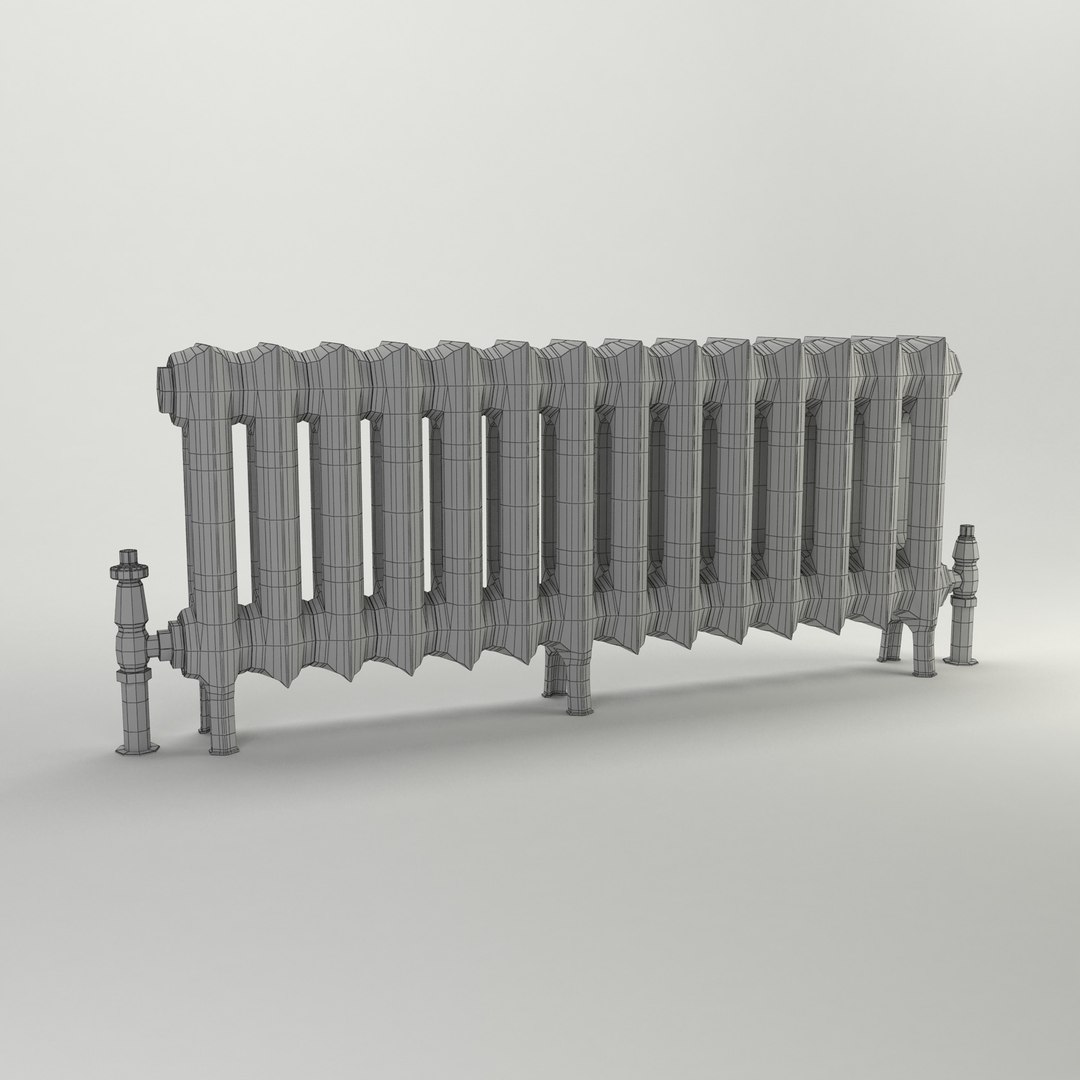3d Model Vintage Radiator