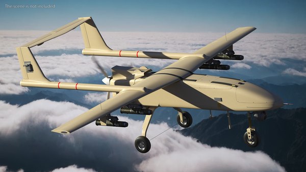 modelo 3d UAV marrón sin marcas - TurboSquid 2261129