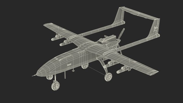 modelo 3d UAV marrón sin marcas - TurboSquid 2261129