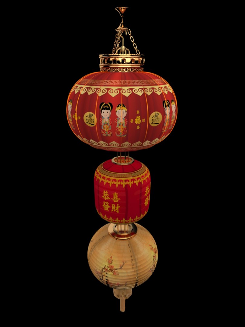 3D Chinese Red Lantern Model - TurboSquid 1588596