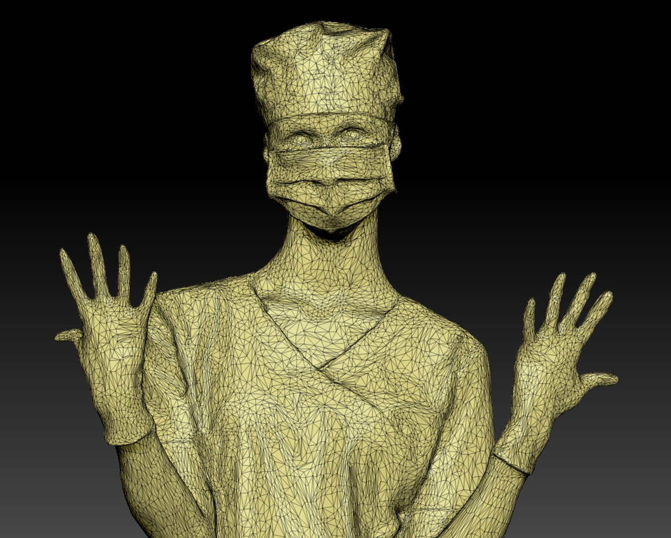 3D human young woman uniform - TurboSquid 1484027