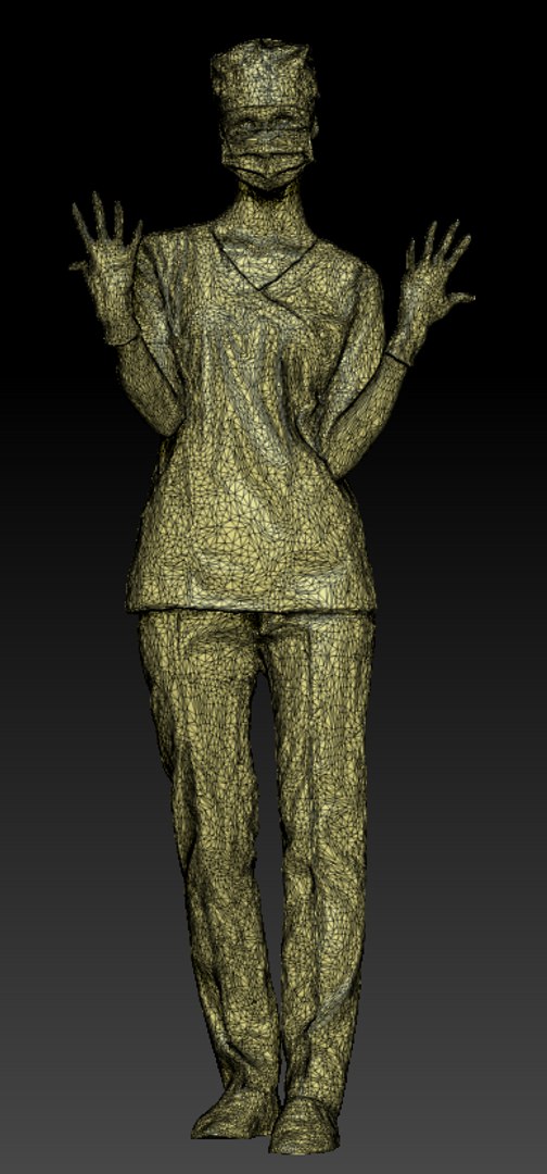 3D human young woman uniform - TurboSquid 1484027