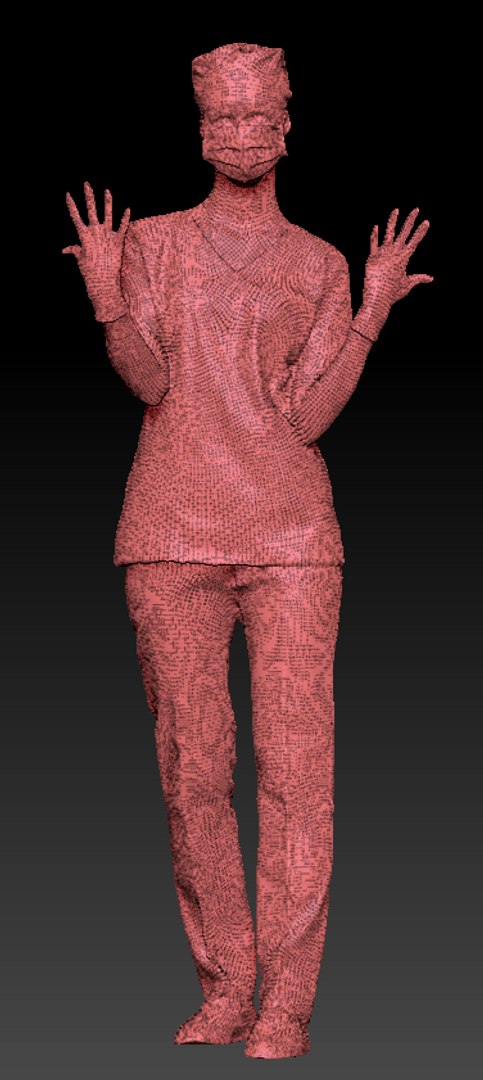 3D human young woman uniform - TurboSquid 1484027