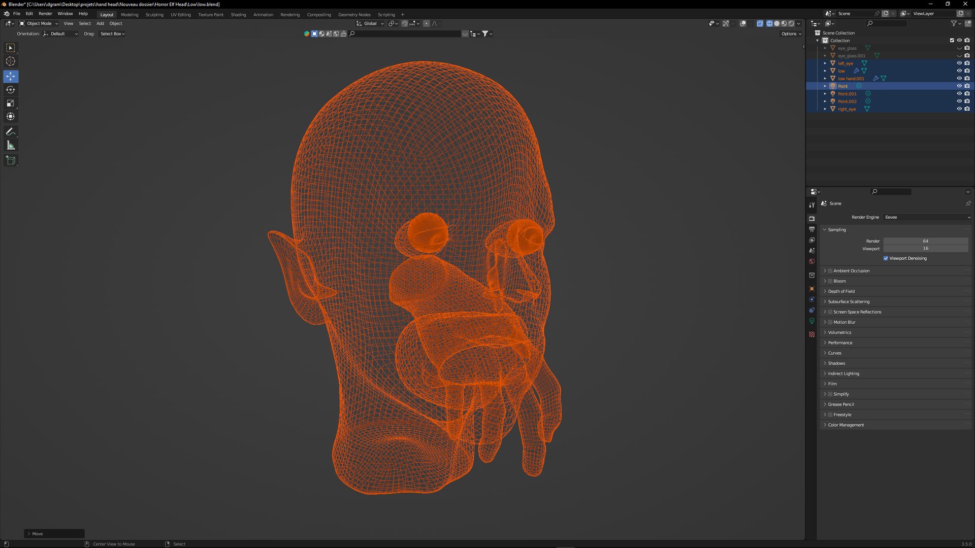 Horror Elf Head 3D Model - TurboSquid 2123833
