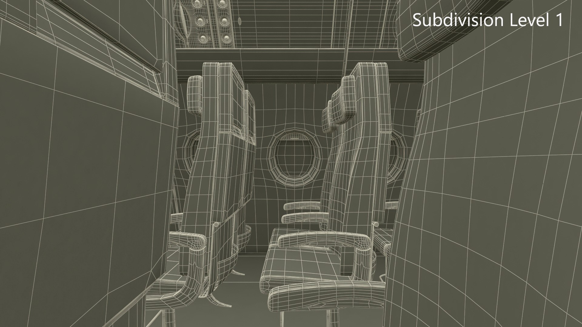 3D Model Aeroplane Interior - TurboSquid 2339767