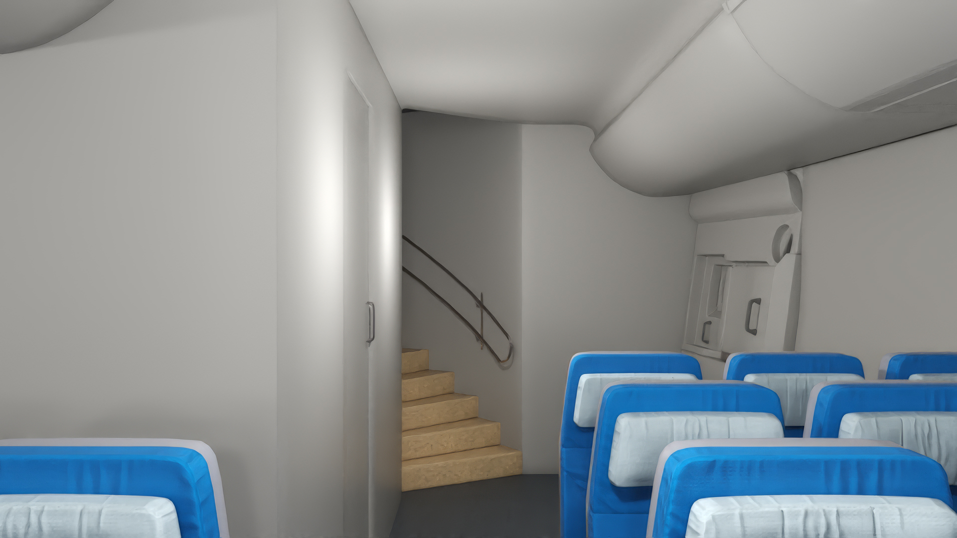 3D Model Aeroplane Interior - TurboSquid 2339767
