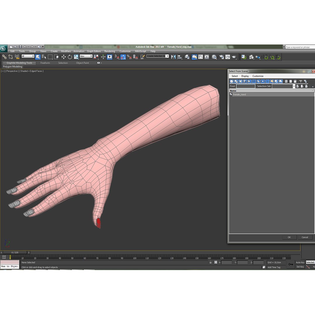 Female Hand 3 3d Max