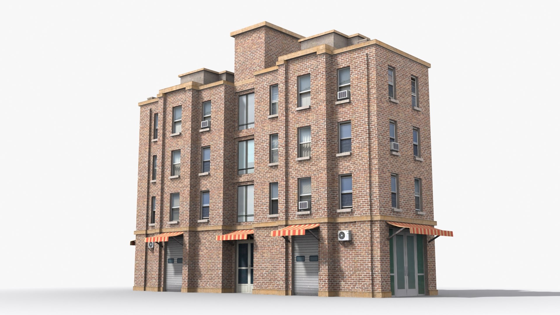 3D Apartment Building X26 - TurboSquid 1814552