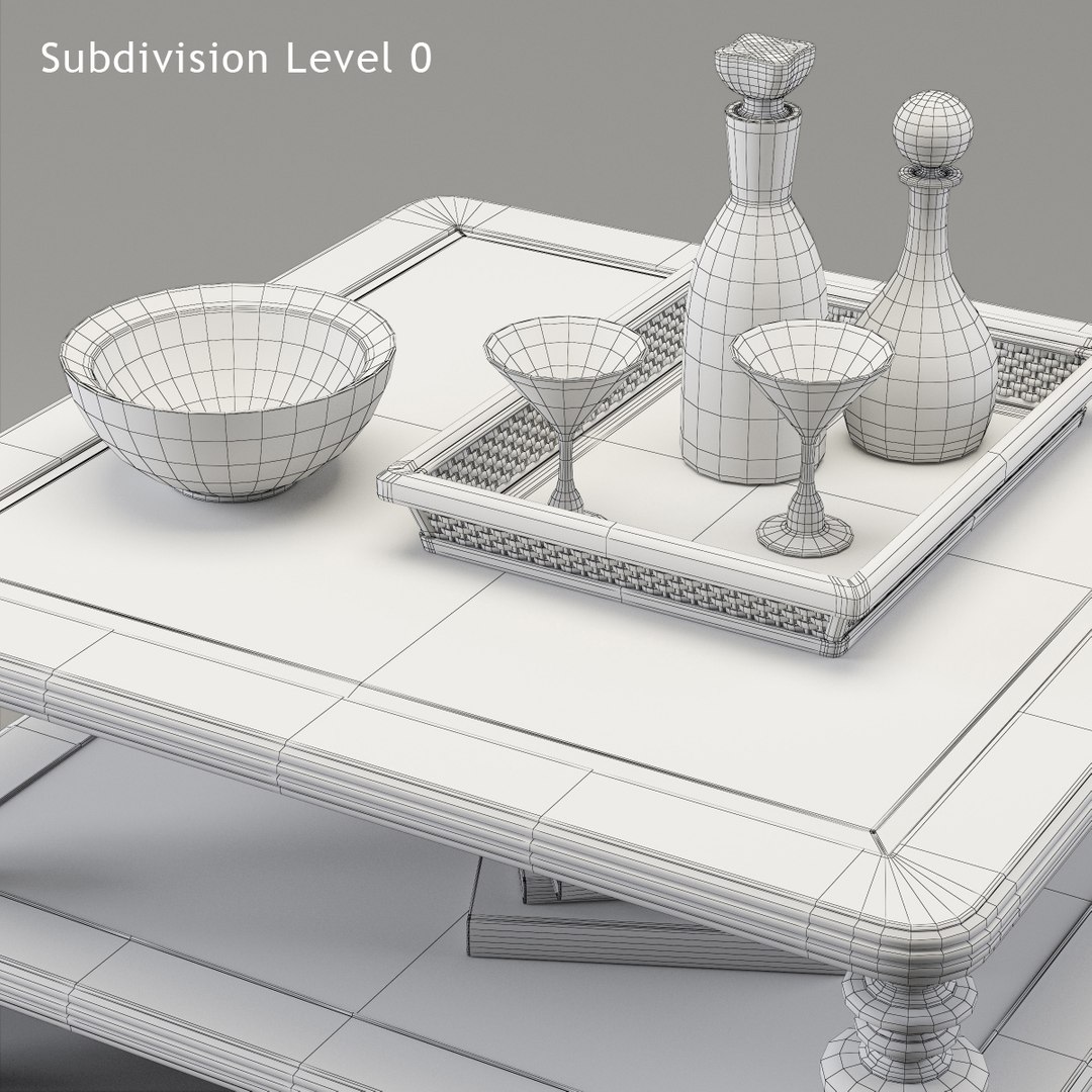 3D Table Tropic Cocktail - TurboSquid 1163656