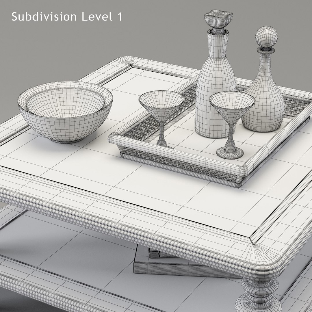 3D Table Tropic Cocktail - TurboSquid 1163656