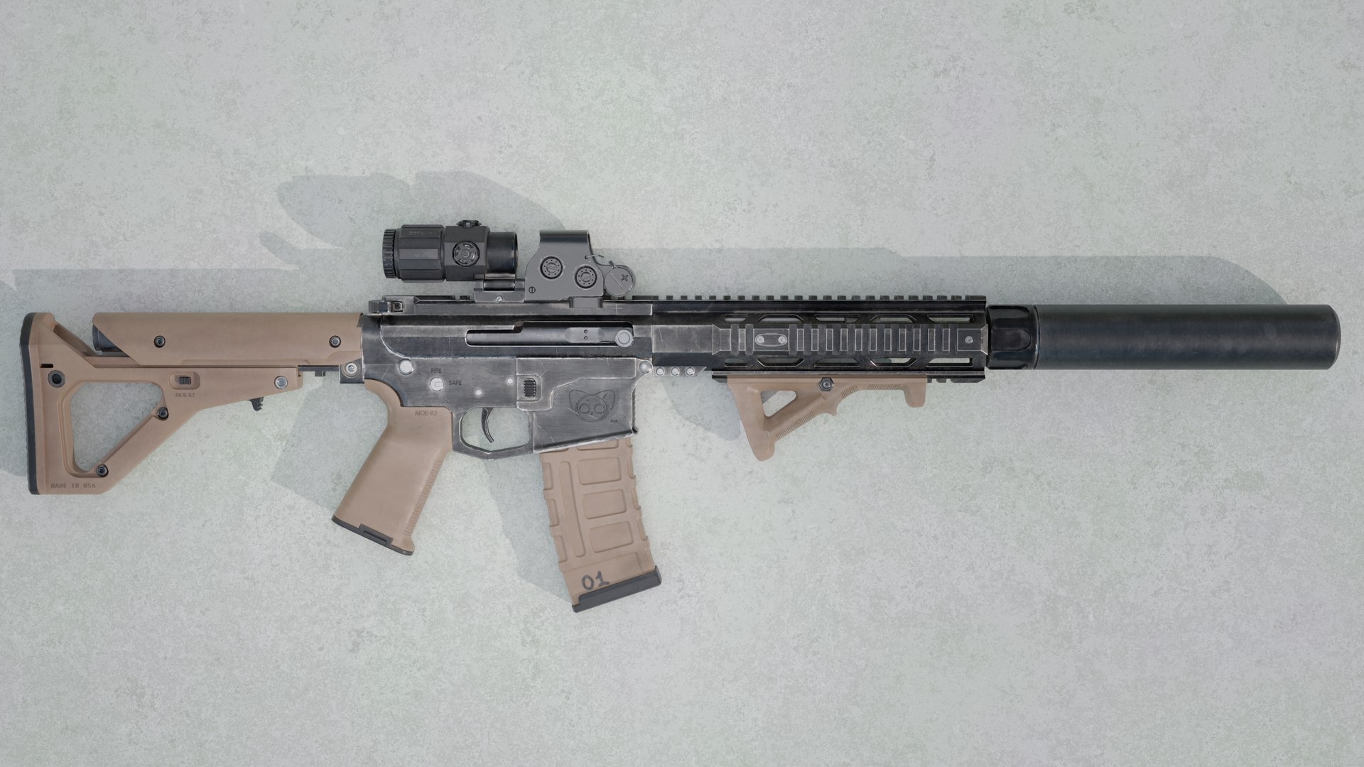 AR-15 3D Model - TurboSquid 2145987