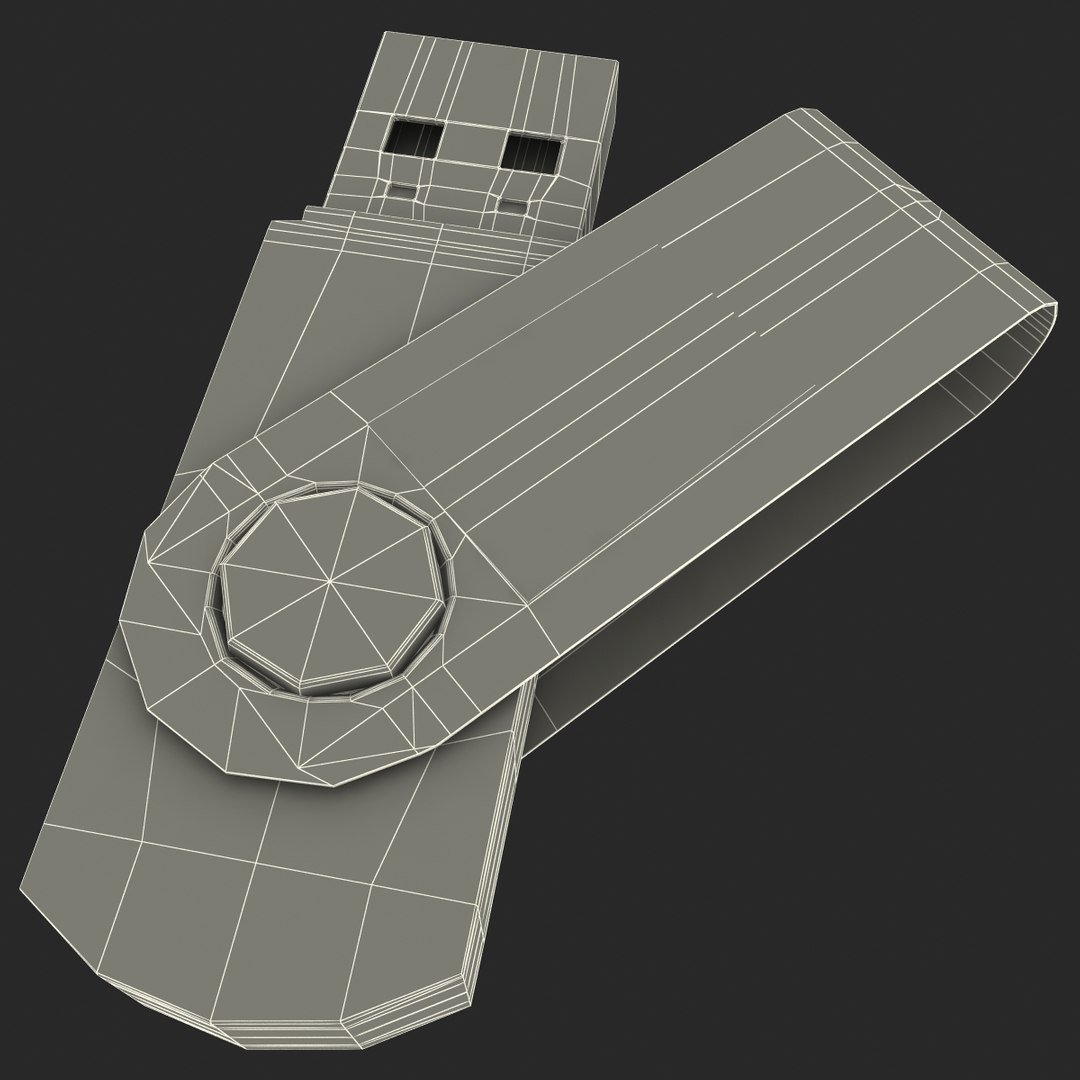 usb flash drives v1 3d model