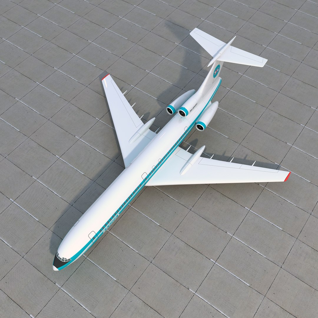 3d Tupolev Tu-154 Model