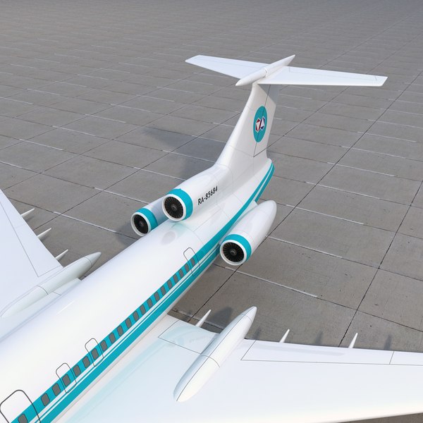 modelo 3d Tu-154 jet - TurboSquid 701431