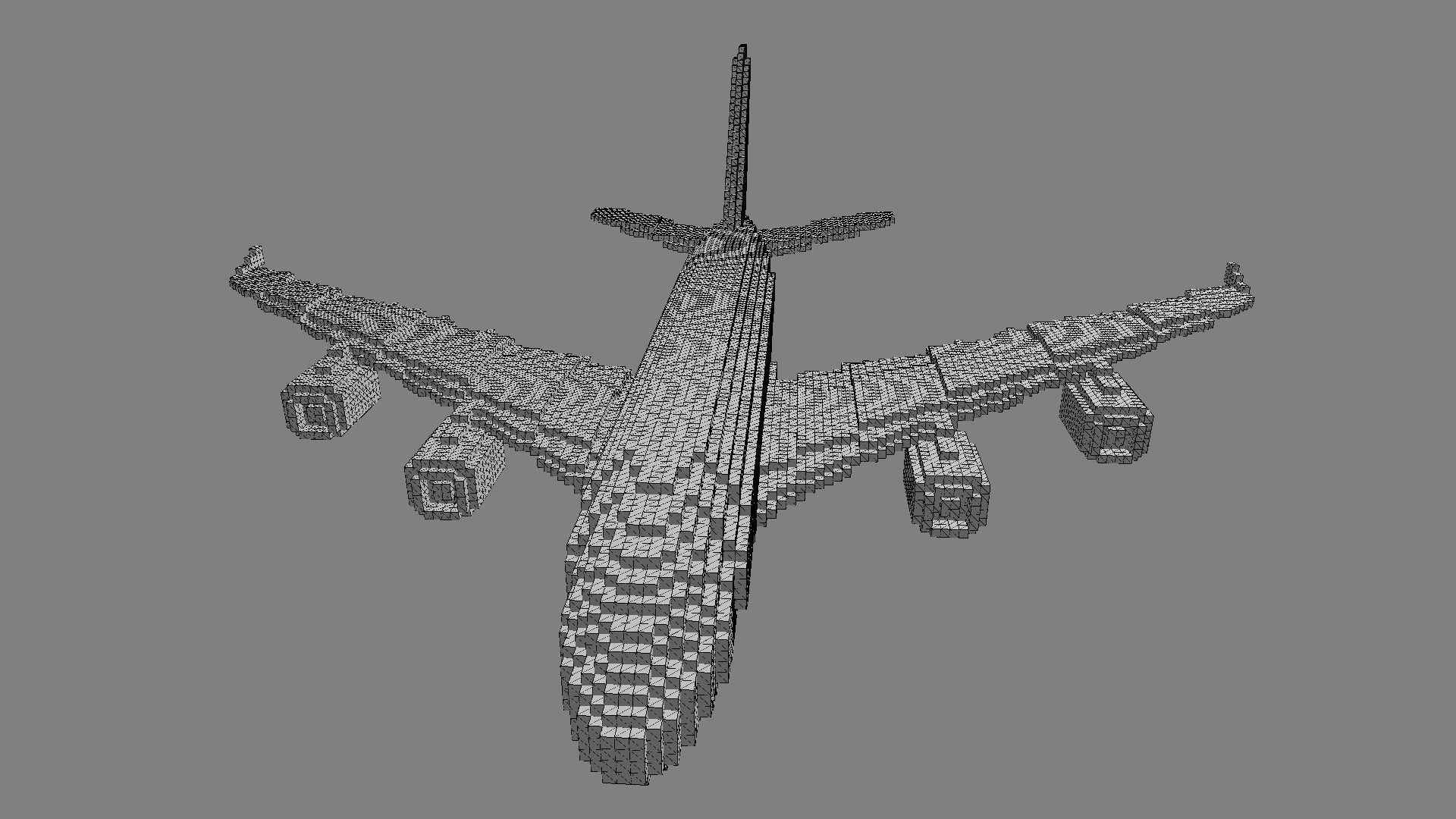 3D Model Airbus A-380 Pixelated Mk2 - TurboSquid 2090307
